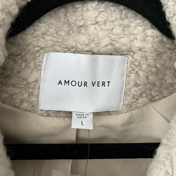 Amour Vert | Jackets & Coats | Amour Vert Noelle Sherpa 34 Length Coat ...